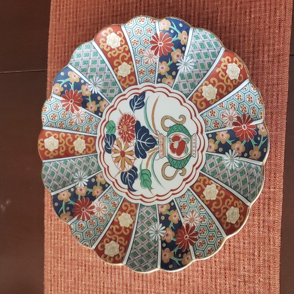 Arita Japan | Dining | Anita Japan Imari Fan Plate | Poshmark